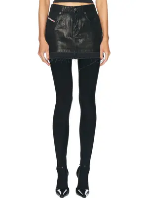 DIESEL Denim Mini Skirt - Black Denim