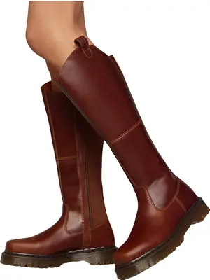 Dr. Martens Amaayah Knee-High Boots Brown