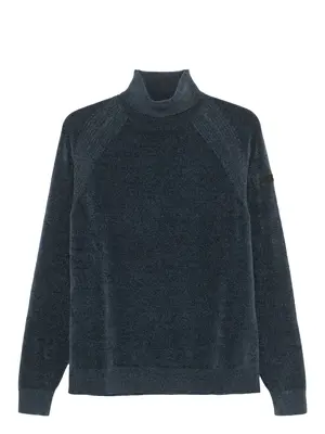 RRD Velvet Turtleneck Sweater - Blue