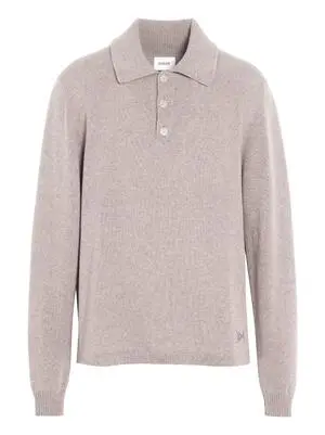 BARRIE B Label Cashmere Polo Shirt - Neutrals