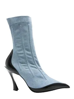 MUGLER Mugler 95mm Bi-Colour Ankle Boots
