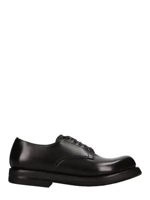Premiata Leather Derby Shoes - Black