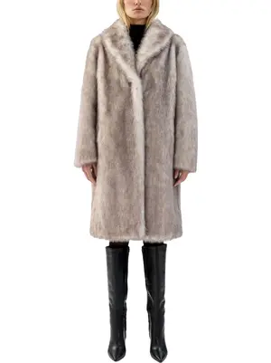UNREAL FUR Elixir Faux Fur Coat - Neutrals
