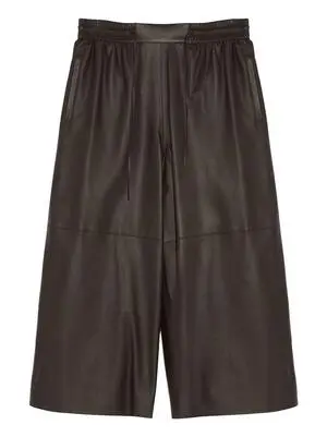 YVES SALOMON Leather Culottes - Brown