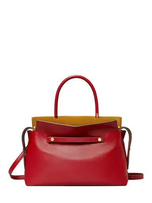 Tory Burch Mercer Textured Tote - Red
