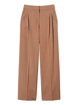 TWINSET Check Pattern Palazzo Trousers - Neutrals