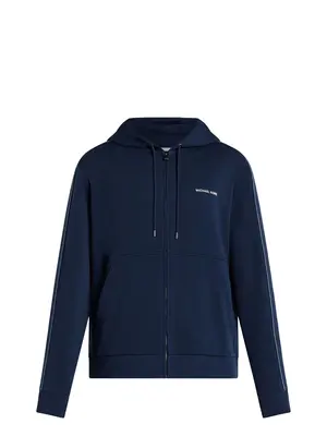 Michael Kors Logo-print Hoodie - Blue