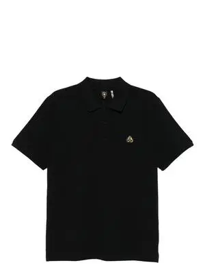 Moose Knuckles Everett Gold Polo Shirt - Black