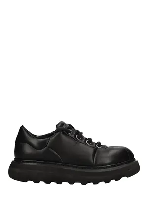 Premiata Leather Lace-up Shoes - Black