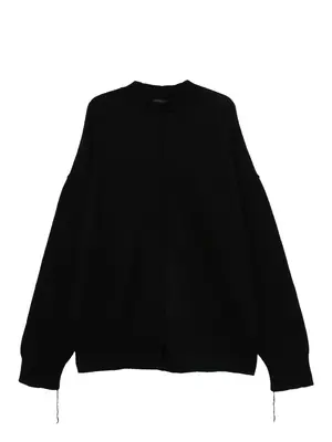 Andrea Ya'aqov Knitted Crew-neck Sweater - Black