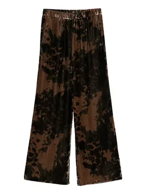 DIEGA Portorico Palazzo Trousers - Brown