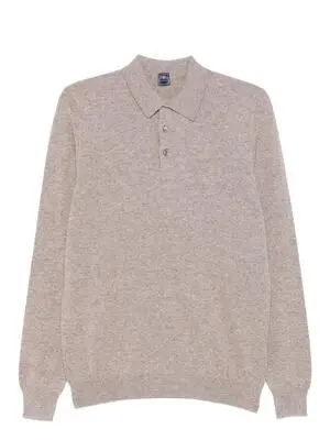 Fedeli Cashmere Polo Shirt - Grey
