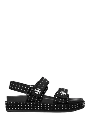 Tory Burch Kira Studded Sandals - Black