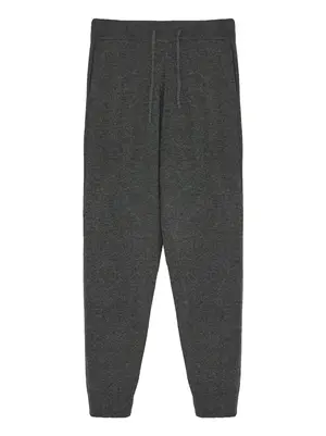 YVES SALOMON Knitted Track Pants - Grey