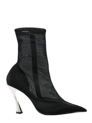 MUGLER 95mm Mesh Fang Boots - Black