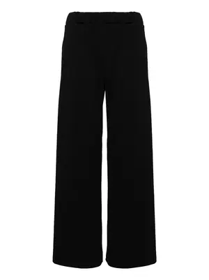 Attachment Plissé Loose Fit Pants - Black