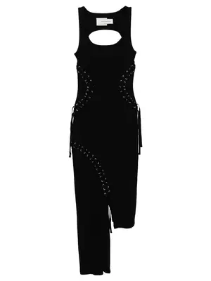 FENG CHEN WANG Feng Chen Wang Braided Dress Black