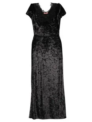 Ermanno Scervino Velvet Maxi Dress - Black