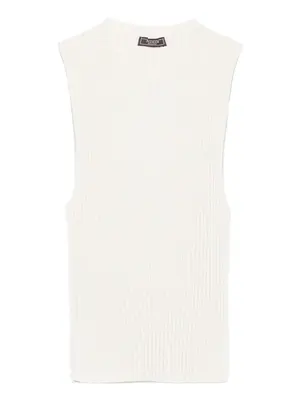 Peserico Fine-ribbed Tank Top - Neutrals