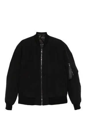 Dolce & Gabbana Padded Layered Bomber Jacket - Black