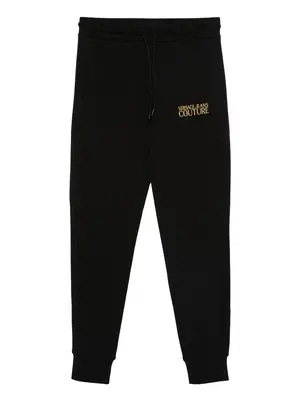 Versace Logo-embroidered Track Pants - Black