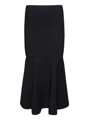 Victoria Beckham Flared Skirt - Black