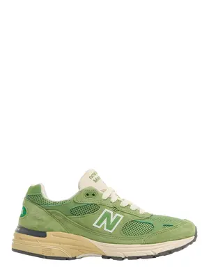 NEW BALANCE Logo Patch Panelled Sneakers - Green