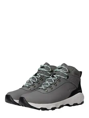 Columbia Newton Wander Leather High Top Boots - Gray