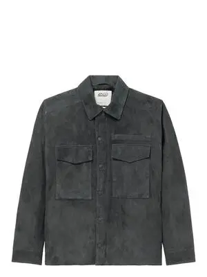 VALSTAR Robert Padded Suede Jacket - Gray