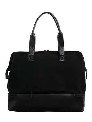 BEIS Béis Canvas And Vegan-leather Tote Bag - In Black