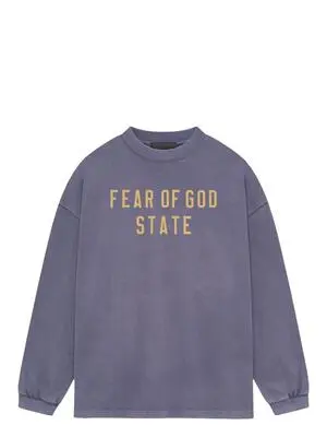 Fear Of God Essentials Heavy Longsleeve Tee Shirt - Lavender