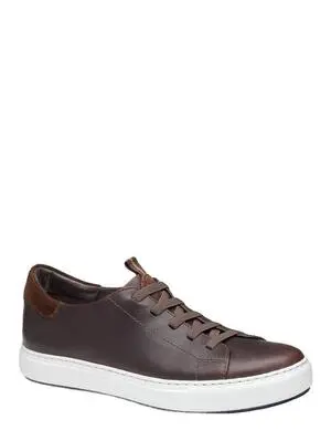 Johnston & Murphy Anson Lace-To-Toe Sneaker Dark Brown English Full Grain