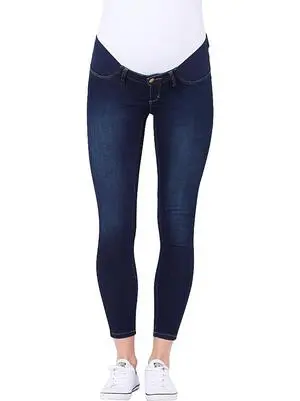 RIPE MATERNITY Isla Ankle Grazer Jegging - Indigo