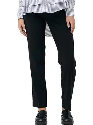 RIPE MATERNITY Alexa Classic Straight Leg Pant - Black