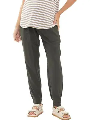 RIPE MATERNITY Tencel Off Duty Cargo Pant - Olive