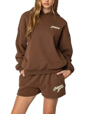 EDIKTED Hoodie Brown