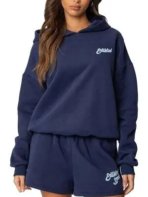 EDIKTED Hoodie Navy