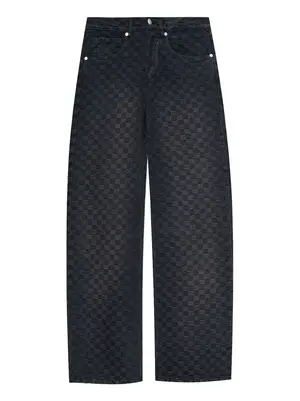 MISBHV MISBHV Jacquard Monogram Wide Leg Jeans
