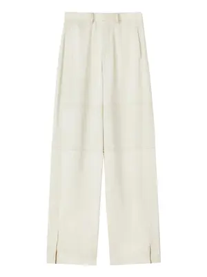 JIL SANDER Slit Detailing Tailored Trousers - White