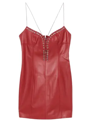 LUDOVIC DE SAINT SERNIN Cleavage Mini Dress - Red
