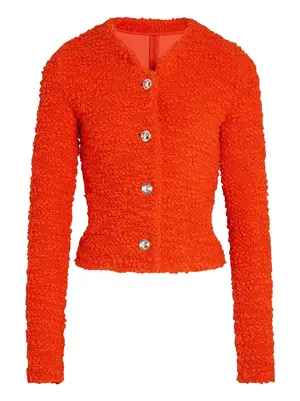 Giambattista Valli Tweed Jacket - Orange