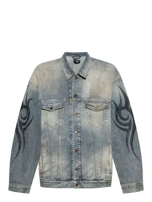 Balenciaga Y2k Denim Jacket - Blue