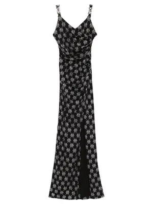 Philipp Plein Logo-appliqué Maxi Dress - Black