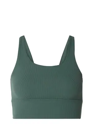 Nike Zenvy Ribbed Dri-fit Infinasoft Sports Bra - Green