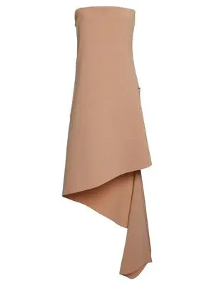 COURREGES Illusion Twist Crepe Dress - Nude