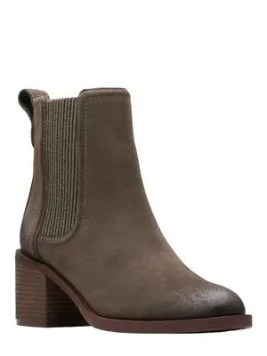 Clarks Clarks Chamberly Top Chelsea Boot Mole Grey Suede