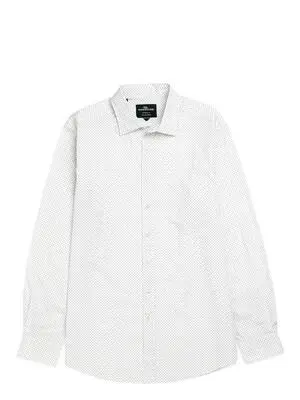Rodd & Gunn Middle Peak Geometric Cotton Button-front Shirt - Snow