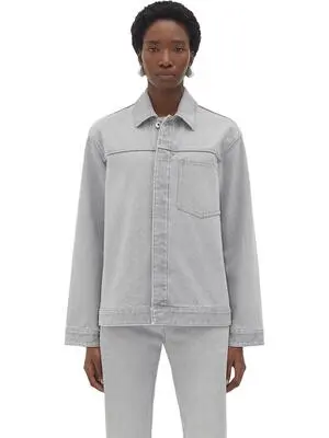 BOTTEGA  VENETA Bottega Veneta Washed Denim Jacket - Light Grey