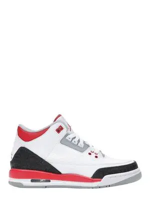 JORDAN Jordan 3 Retro Sneakers White/fire Red/silver