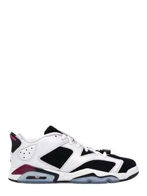 JORDAN 6 Retro Low Sneakers - White/black/fuchsia Flash